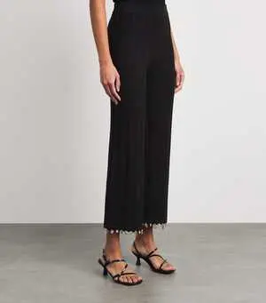 Maje Embellished Knit Trousers