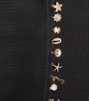 Maje Embellished Knit Trousers