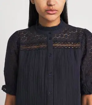 ME+EM Cotton Cheesecloth Blouse