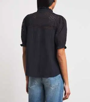 ME+EM Cotton Cheesecloth Blouse