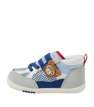 MIKI HOUSE Bear Appliqué Sneakers - Blue