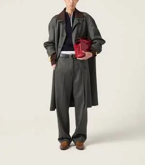 Miu Miu Wool Half-zip Sweatshirt - Blue