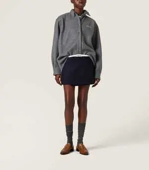 Miu Miu Fleece Logo Shirt
