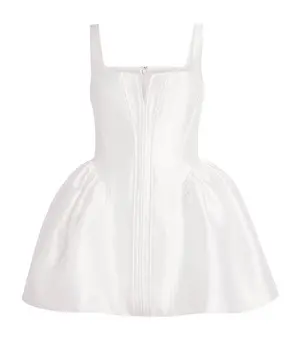 SELF-PORTRAIT Bustier Mini Dress - White