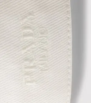 Prada Cotton Drill Baseball Cap - White