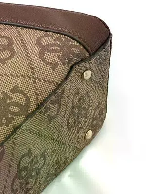 Guess Logo Charm Tote Bag - Neutrals