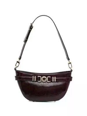 Guess Logo Detail Shoulder Bag - Red