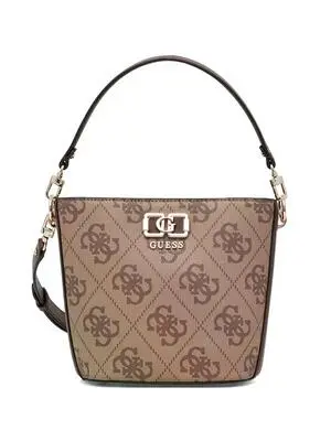 Guess Monogram Bucket Bag - Neutrals