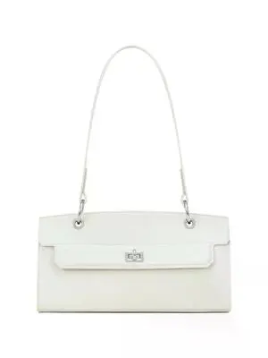 POTAMY Flap Leather Shoulder Bag - Neutrals