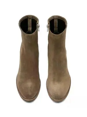 Officine Creative Denner 127 Zip Buffalo Leather Ankle Boots