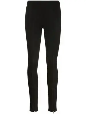 Calvin Klein Logo-embroidered Cuff-zip Leggings