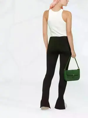 Calvin Klein Logo-embroidered Cuff-zip Leggings