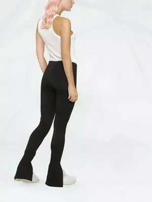 Calvin Klein Logo-embroidered Cuff-zip Leggings