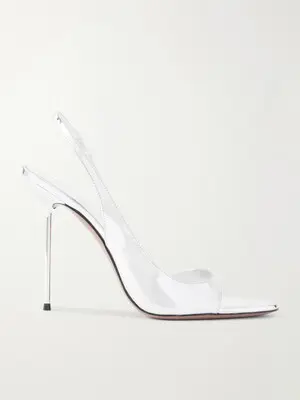 Paris Texas Lidia 95 Mirrored-leather Slingback Sandals