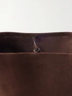 THE ROW N/s Park Medium Suede Tote - Brown