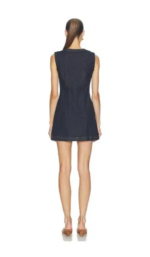 FRAME Patch Pocket Denim Dress - Blue
