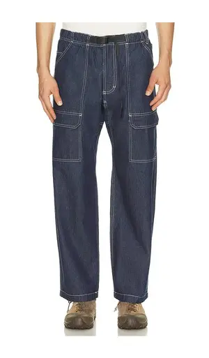 Gramicci Denim Cargo Pants - Blue