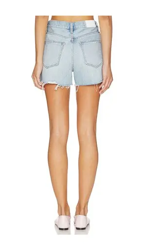 PISTOLA Nova High Rise Cut Off Denim Shorts