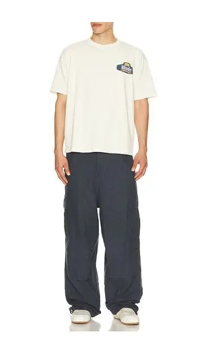 Rhude Linen Cargo Pants - Navy
