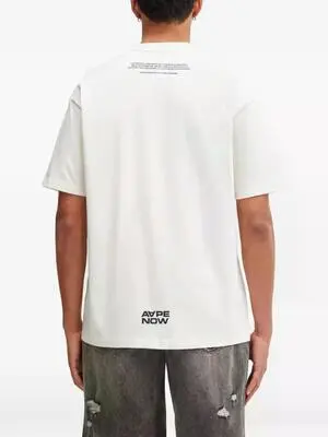 AAPE BY *A BATHING APE Logo Crew Neck T-shirt