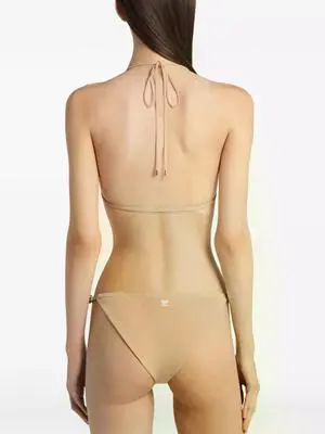 COURREGES Buckle Detail Triangle Bikini
