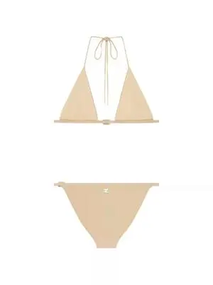 COURREGES Buckle Detail Triangle Bikini