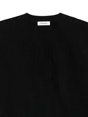 KANGRA Crew-neck Cable-knit T-shirt