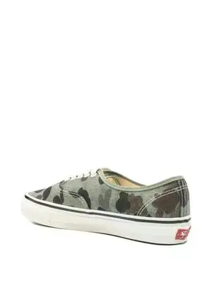VANS Authentic Camouflage Lace-up Sneakers - Green