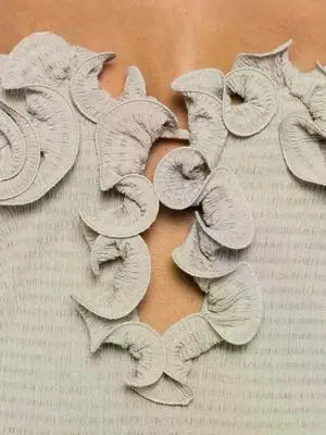 Magda Butrym Floral Appliqué Dress