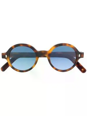 L.g.r Reunion Bold Round-frame Sunglasses - Brown