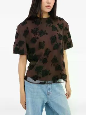 ROTATE BY BIRGER CHRISTENSEN Beaded Oversized Top