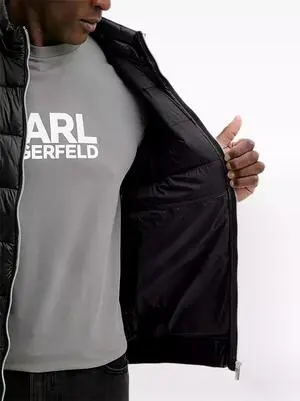 Karl Lagerfeld Quilted Zip-up Jacket