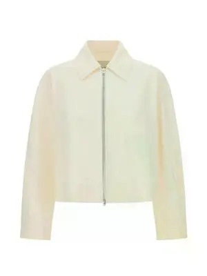 Herno Cropped Zip-up Jacket - Neutrals
