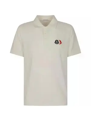 Moncler Logo-patch Polo Shirt - Neutrals