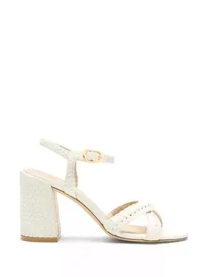STUART WEITZMAN Alyssa Woven Block Heel Sandals