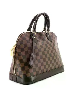 LOUIS VUITTON Alma Handbag Damier Pm Satchel - Brown