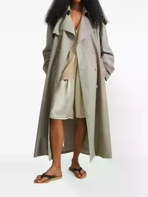 THE FRANKIE SHOP Double-breasted Belted Coat