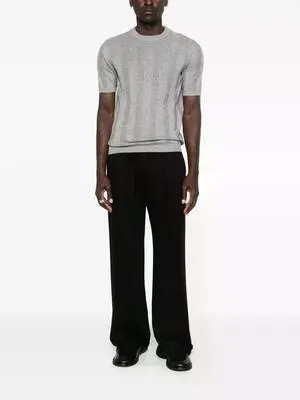 Brunello Cucinelli Ribbed Knit Short-sleeve T-shirt