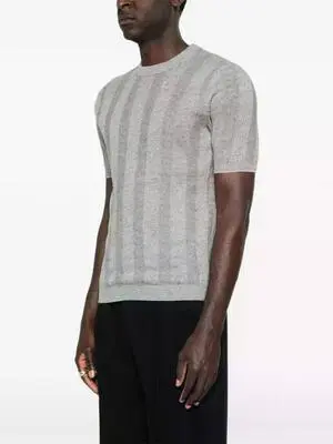 Brunello Cucinelli Ribbed Knit Short-sleeve T-shirt