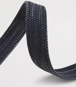 Emporio Armani Woven Leather Belt
