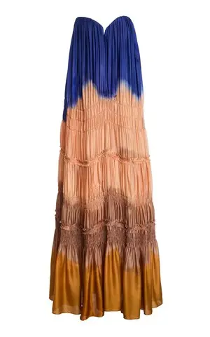 Ulla Johnson Veil Strapless Silk Gown - Multi