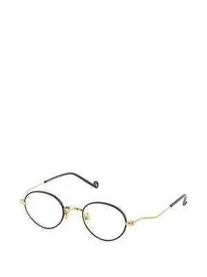 EYEPETIZER Lion Opt Round Frame Eyeglasses - Black