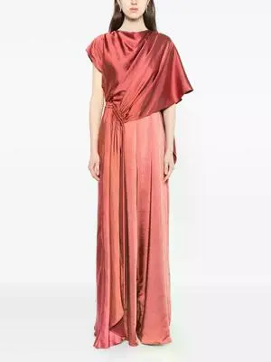 Amsale Draped Maxi Dress