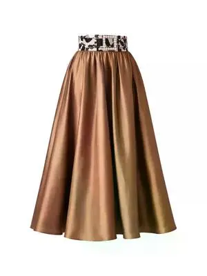 GIADA CURTI Embellished Belted Maxi Skirt