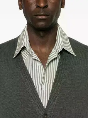 THE ROW Button V-neck Cardigan