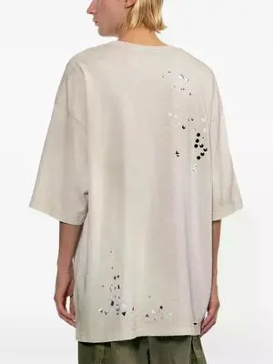 Mihara Yasuhiro Embellished-sticker T-shirt