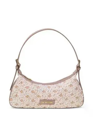 Moschino Floral Detail Shoulder Bag - Neutrals