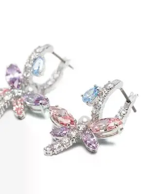 SWAROVSKI X Ariana Grande Dragonfly Motif Hoop Earrings