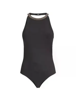 Brunello Cucinelli Beaded Swimsuit - Black