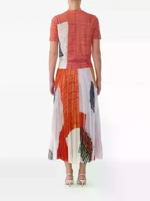 JASON WU Artwork Knit Top - Orange